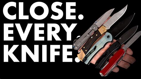 How To Close A Pocket Knife Lock Types Youtube