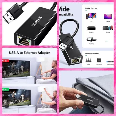 Ugreen Ethernet To Usb Adaptor Adapter Rj45 Wired Lan £15 00 Picclick Uk