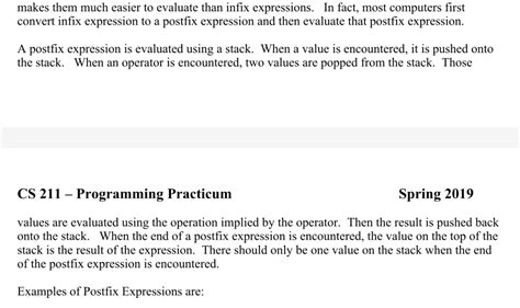 Infix Expression Evaluator Writ A C Program That