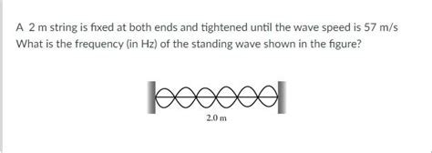 solved a 2 m string is fixed at both ends and tightened