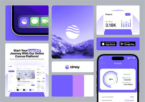 Online Course Visual Identity By Fireart Uiux For Fireart Studio On