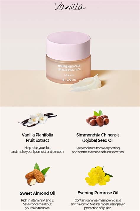KLAVUU Nourishing Care Lip Sleeping Pack - 3 Types (20g) – CHERIPAI