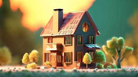 부동산 투자 집이나 부동산 구입의 3d 일러스트 부동산 투자 주택 융자 집을 팔다 배경 일러스트 및 사진 무료 다운로드