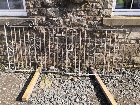 Wrought Iron Driveway Gates Garden Entrance Metal Gates Vintage