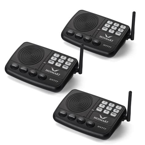 Hosmart Wireless Intercom System For Business Long Range 12 Mile 7