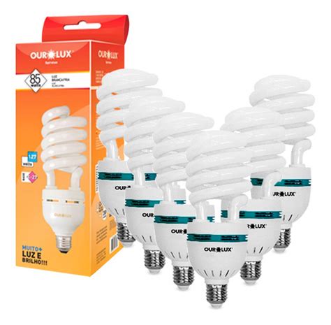 Kit Lâmpadas Fluorescente Compacta Espiral w E k Frete grátis
