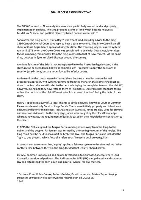 History Of Law In Australia Lwz115 Legal Process Cdu Thinkswap