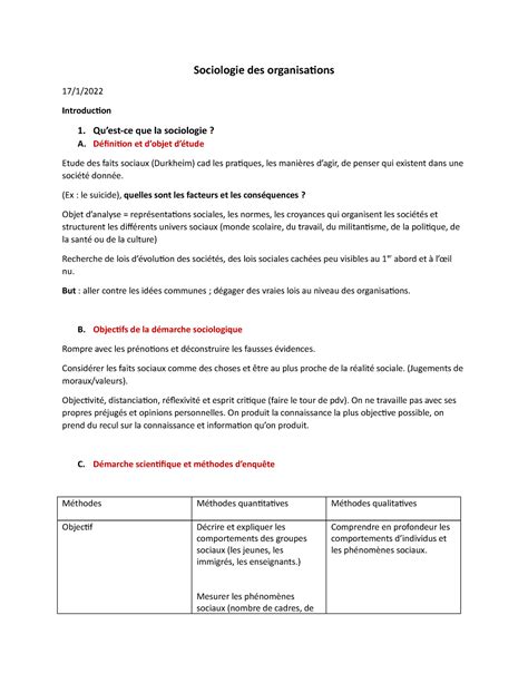 Sociologie Des Organisations Sociologie Des Organisations 17 1