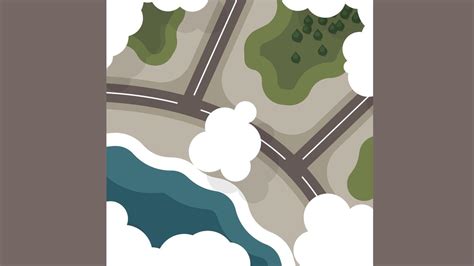 Top Ariel View Streets And Garden From Plane 51433880 Vector Art At