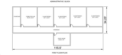 Admin Block Plan
