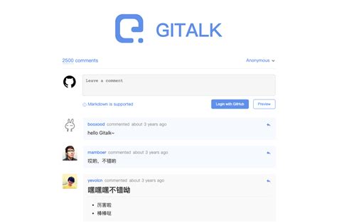 Vue Gitalk Wrapper For Gitalk Comments Made With Vuejs