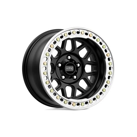 Alloy Wheel Km235 Grenade Crawl Beadlock Satin Black Kmc