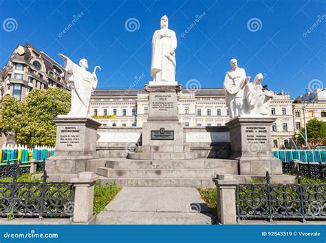 Monument To Princess Olga Cyril And Methodius Editorial Stock Image