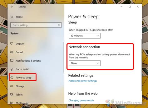 Windows 10 How To Enable Network Connectivity In Standby Mode Modern