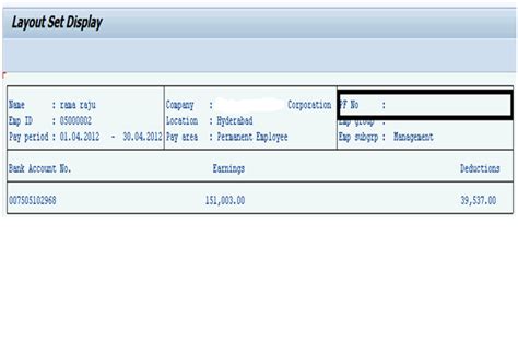 Pf Number Is Not Appearing In The Pay Slip Pe51 Sap Community