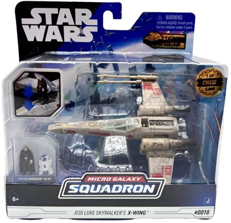 STAR WARS CHASE Micro Galaxy Squadron Jedi Luke Skywalker X Wing 1 Of