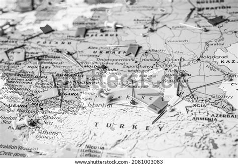 유럽의 상세한 정치 지도 스톡 사진 2081003083 Shutterstock