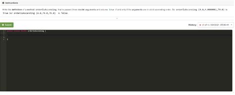 Solved Instructions Write The Definition Of A Method Chegg