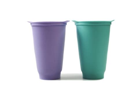Tupperware Servierschüssel Allegra Cup 450 Ml Fliedermint Weiß SpÜltuch