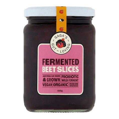 Buy Organic Gagas Fermented Beet Slices 500g Online Organic Delivery