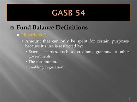 PPT GASB 54 PowerPoint Presentation Free Download ID 2138279