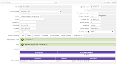 PUQ Emby Provisioning And Automation Module WHMCS Marketplace