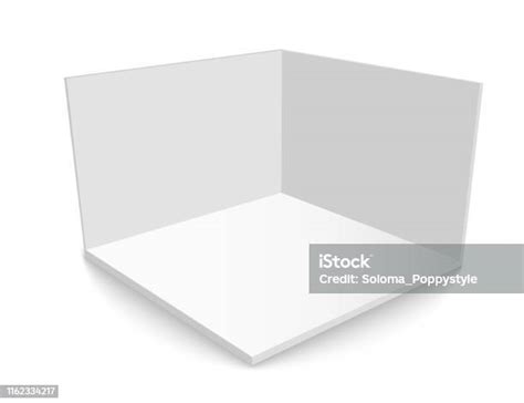 3d 전시 부스 정사각형 모서리입니다 벡터 흰색 빈 기하학적 사각형입니다 빈 상자 템플릿 0명에 대한 스톡 벡터 아트 및 기타 이미지 Istock