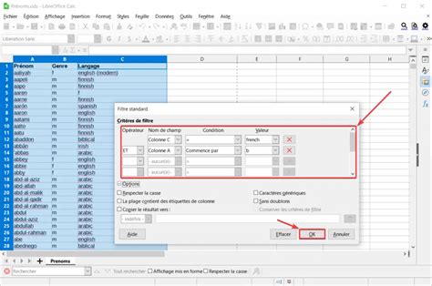 Comment Filtrer Un Tableau LibreOffice Lecoindunet