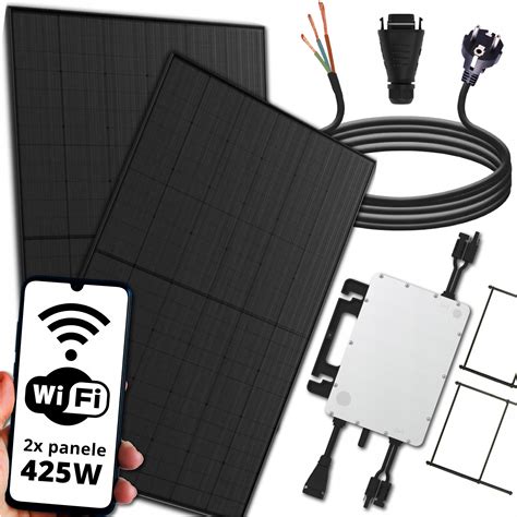 Kompletny Zestaw Fotowoltaiczny Na Balkon 850W Z Falownikiem WiFi 800W SL PP 850 INV M800 STKR