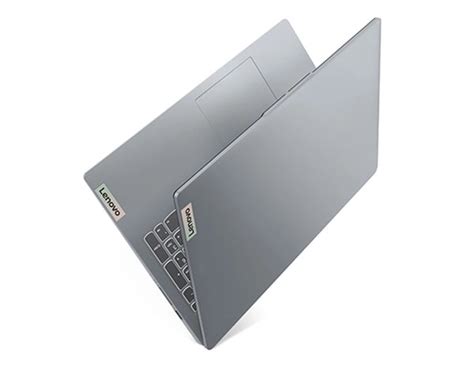 Lenovo Ideapad Slim I Gen Laptop In Arctic Grey Folded Like A Book Standing On Its Spine