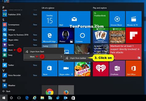Pin To Taskbar And Unpin From Taskbar Apps In Windows Tutorials