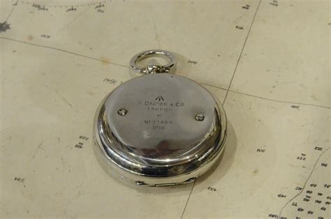 1916s Pocket Magnetic Compass For The Raf Officers Antique Surveyor