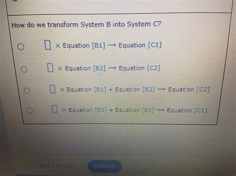Answered How Do We Transform System B Into Bartleby