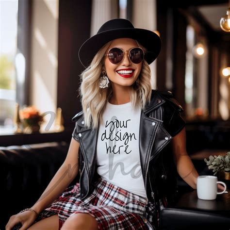 Bella Canvas 3001 White T Shirt Mockup White T Shirt Mockup Etsy