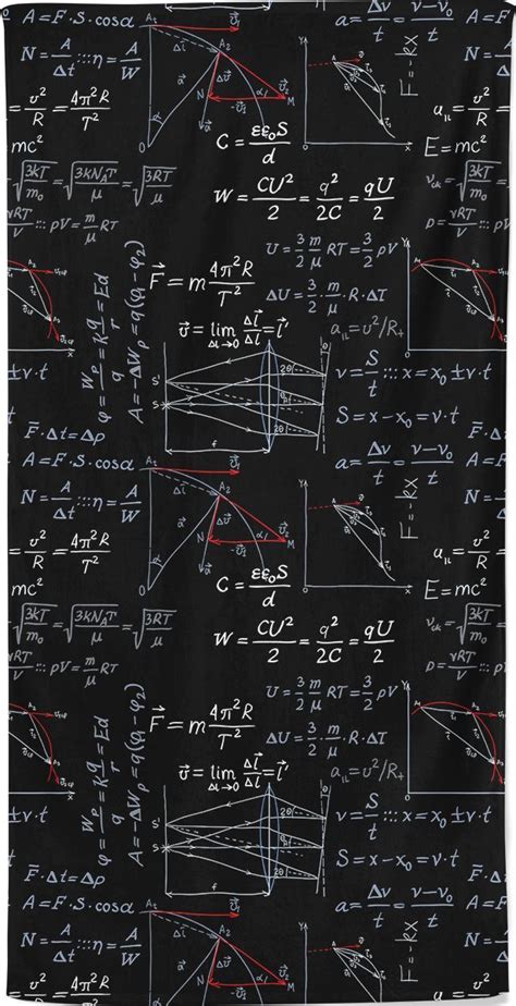 Physics Formula Beach Towel