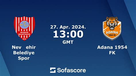 Nevşehir Belediye Spor vs Adana FK live score H H and lineups Sofascore