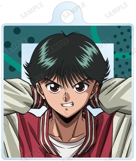駿河屋 浦飯幽助90sカジュアルver 描き下ろしイラスト 2連ワイヤーアクリルキーホルダー 「幽遊白書」（キーホルダー・マスコット）