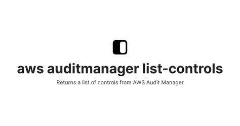 Aws Auditmanager List Controls Fig