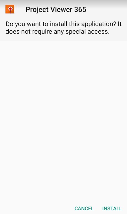 Install Project Viewer 365 For Android Phone Project Plan 365