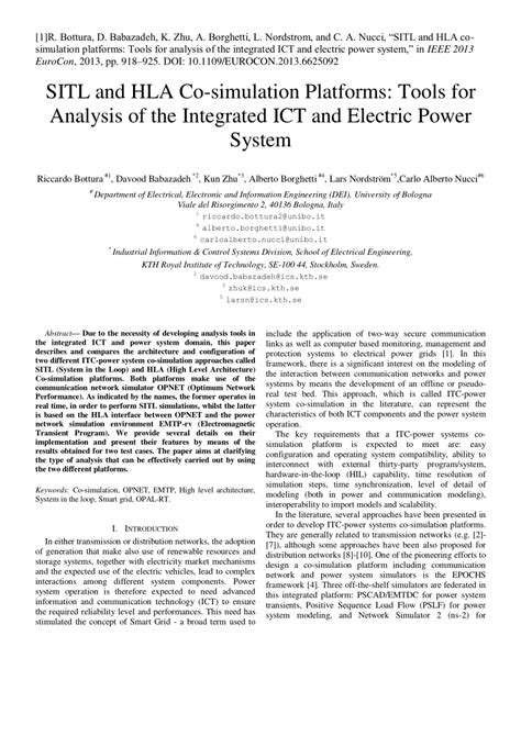 pdf sitl and hla co simulation platforms tools foranalysis of the