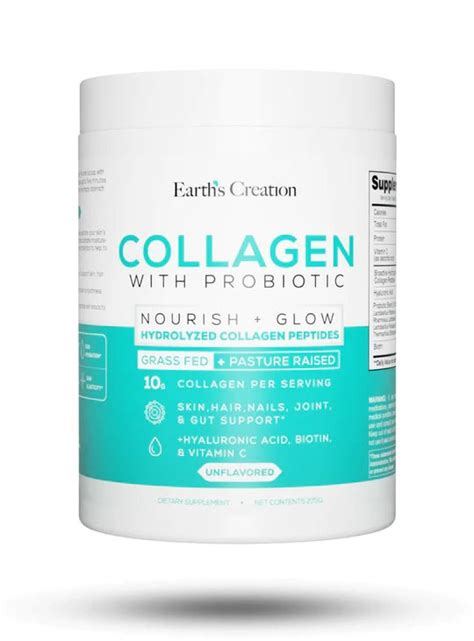 Ecusa 10g Collagen With Probiotics Unflavored 10 Oz Jar