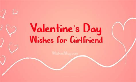60 Valentine Messages For Girlfriend Romantic Wishes Wishesmsg