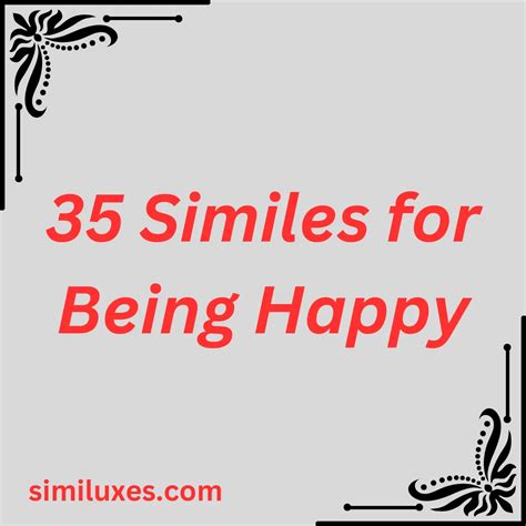 As Happy As 35 Similes For Being Happy