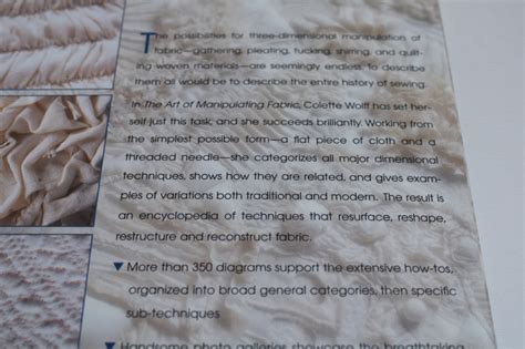 The Art Of Manipulating Fabric Book Design Techniques For Textile Art Or Sewing
