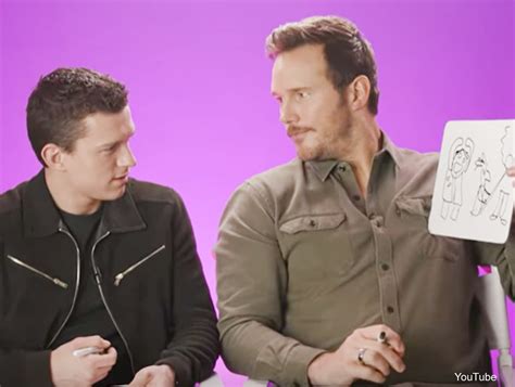 『アベンジャーズ』トム・ホランド＆クリス・プラット、ケンカしたらどっちが勝つ？「お絵かきゲーム」で絵画スキルも披露 動画あり Tvgroove