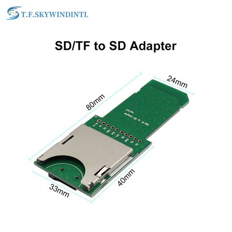 China Universal Mini SD TF Card To SD Card Board Reader Slot Adapter Extension Card Manufacture
