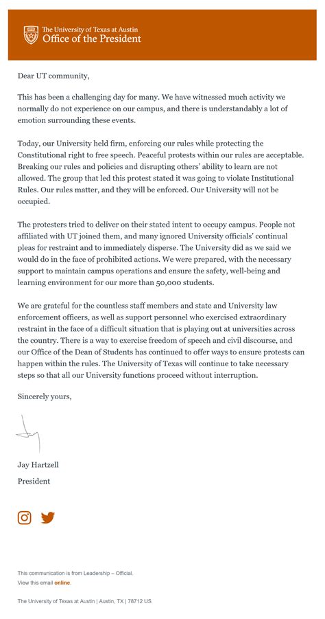 Statement From Ut Austin President About The Free Palestine Protest On