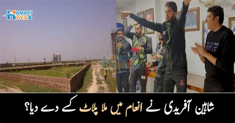 Cricket News By Hamariweb شاہین آفریدی نے انعام میں ملا پلاٹ کسے دے