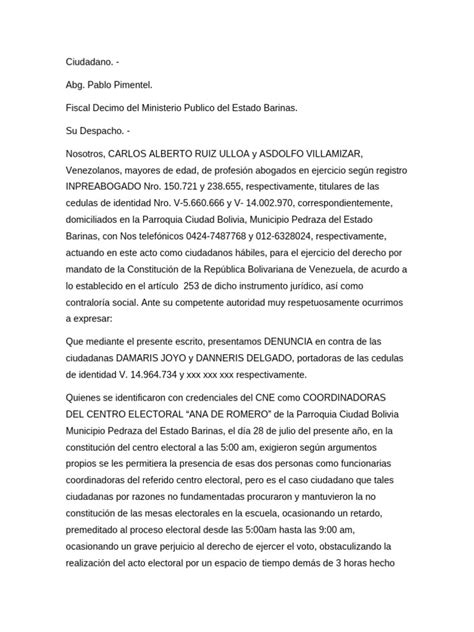 Denuncia Delito Fiscal Ana De Romero Pdf