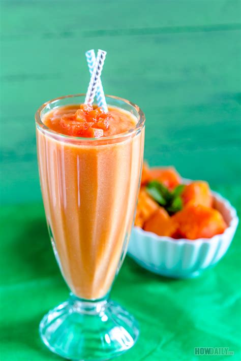 Vietnamese Papaya Smoothie Recipe Sinh To Du Du